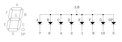 7 Segment Digital Display Circuit Diagram