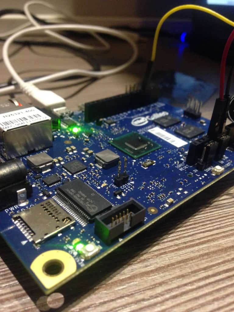 Intel Galileo Board for Measuring Rain and Moist