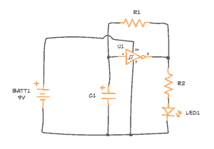 Build Instructions: The Blinking Light Circuit