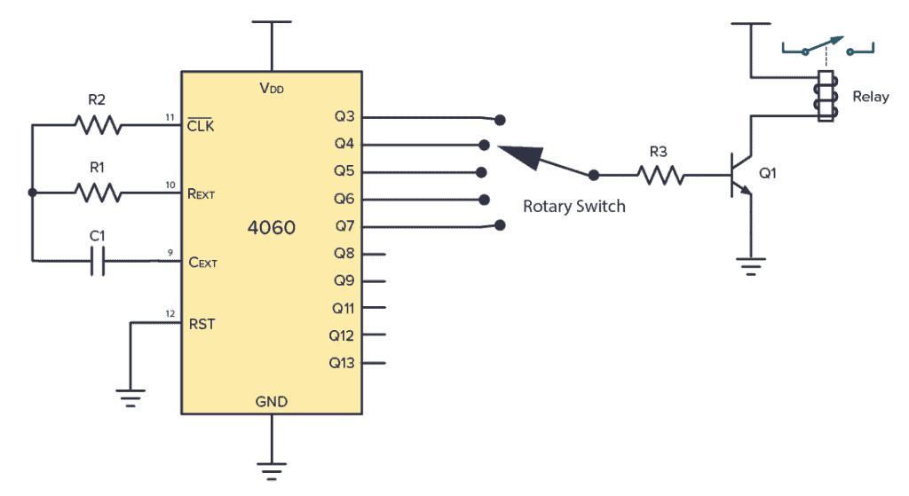 4060 Timer Circuit Diagram