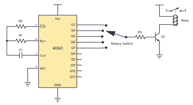 CD4060 - A Binary Counter With a Built-In Oscillator