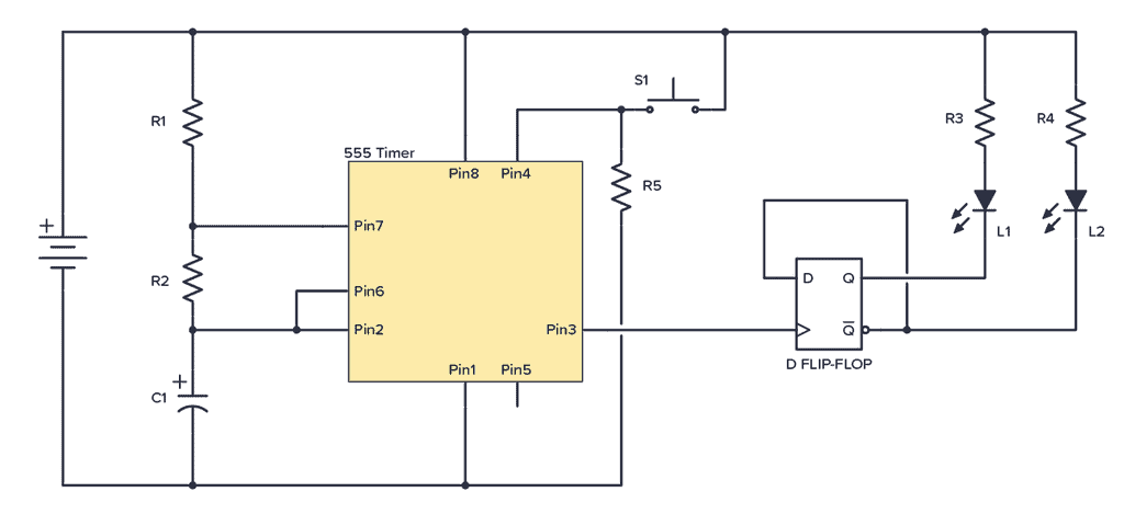 CD4013 - A Basic CMOS Chip With Two D Flip-Flops
