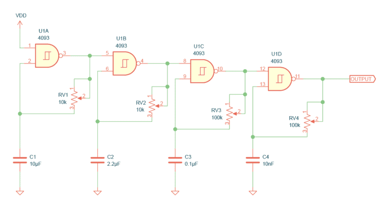 CD4093 - An IC with Four Schmitt Trigger NAND Gates
