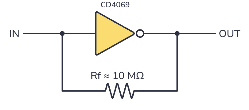 CD4069 - An IC with Six Inverters/NOT gates