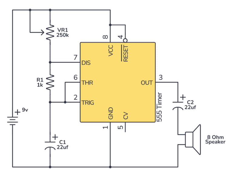 555 Timer Metronome Circuit