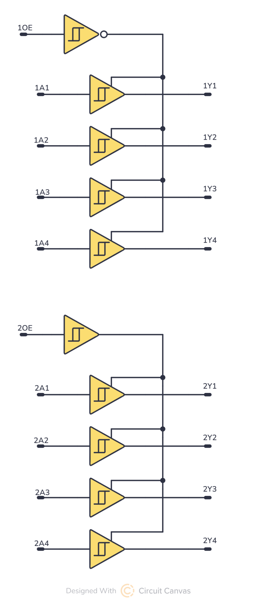 7400 Series Guide: 74HC241/74LS241 (Octal 3-state buffer)