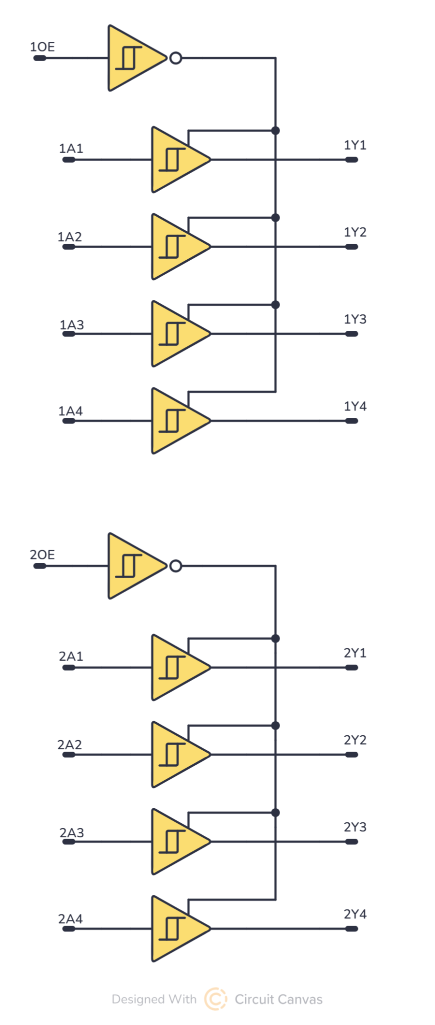 7400 Series Guide: 74HC244/74LS244 (Octal 3-state buffer)